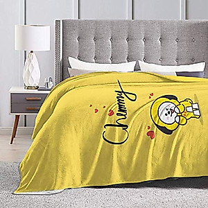 Woidxzxza Chimmy Ultra-Soft Micro Fleece Blanket Flannel Washable Lightweight Warm Plush Throw Blankets 60x50 in