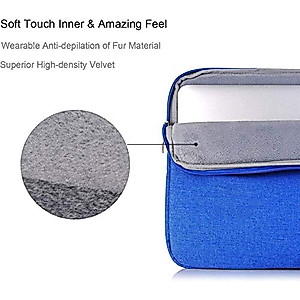 Egiant Laptop Sleeve,Water-Resistant Protective Cases Bag Compatible New 16 Inch MacBook, HP DELL Acer Asus 14 in Computer Notebook Carrying Cases Cover, Blue