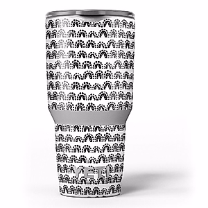 Design Skinz Semi-Circle Glyphics with Translucent Backing - Skin Decal Vinyl Wrap Kit Compatible with The Yeti Rambler Cooler Tumbler Cups