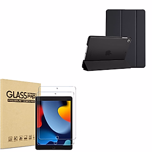 ProCase for iPad 9th Gen 2021/ iPad 8th Ge 2020/ iPad 7th Gen 2019 Case Bundle with 2 Pack Screen Protector for iPad 10.2 9th 2021/ 8th 2020/ 7th 2019