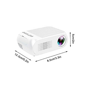 Mini Projector Led Portable Projector with HDMI Same Screen Projection Camper Apartment Essentials Classroom Must Haves Electronics for Men Tech Gadgets Birthday Gifts for Men Personalized Gifts