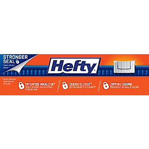 Hefty Slider Storage Bags, Gallon Size, 30 Count (Pack of 4), 120 Total