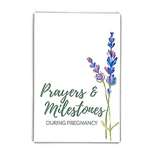 Pregnancy Prayer Cards, Weekly Prayer & Milestone Cards for Expecting Mother, Pregnancy Congratulations Gift for First Time Mom, Pregnancy Must Haves First Trimester Pregnancy Essentials for Mom to Be
