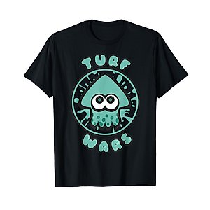 Nintendo Splatoon Turf Wars Turquoise Splat Graphic T-Shirt T-Shirt