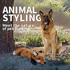 ALL FOR PAWS Squeaky Dog Toys,Animal Plush Dog Toy,Stuffed Dog Toys,Puppy Toys for Teething Small Dogs