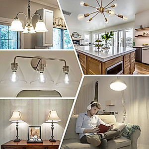 MEILUX G25(G80) 6W LED Globe Light Bulbs, Neutral White 4000K, 6W Equivalent to 60W, 600LM E26 Base Dimmable with 80+ CRI, Vintage Edison LED Filament Clear Bulbs for Bathroom Bedroom Vanity(6 Pack)