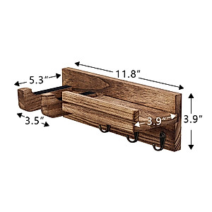 WELLAND Guitar Wall Hanger Guitar Holder Wall Mount, Guitar Accessories Rack with Pick Holder & 3 Hooks