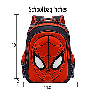 TUDERE 3D cartoon backpack waterproof lightweight schoolbag boys and girls models