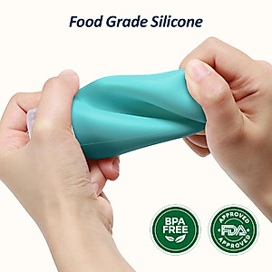 PACKISM TSA Approved Toiletry Bottles - 6 Pack Leak Proof 3.4oz Silicone Travel Bottles for Toiletries, BPA Free Leak Proof Refillable Travel Accessories (Not come with content inside the bottle)