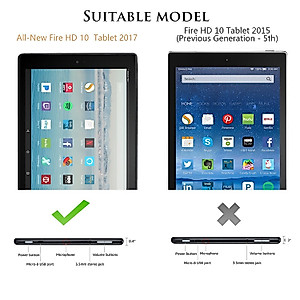 Fingic for Amazon Fire HD 10 Case 2017&2019,for Kindle Fire HD10 2017/2019 Cases,Luxury Sparkly Folio Folding Stand Cover with Holder & Auto Wake/Sleep Smart Case for Fire HD 10 inch Case,Rose Gold