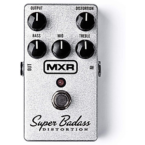 Briskdrop MXR M75 Super Badass Distortion Guitar Effects Pedal Bundle with MXR Premium Instrument Cable and Patch Cables m75bundle