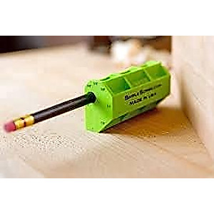 Simple Scribe Scribing Tool for Woodworking, Carpentry Tool Ideal for Cabinets, Countertops, Flooring, and Paneling, Multipurpose Pencil Scribe Tool for Marking (Green)