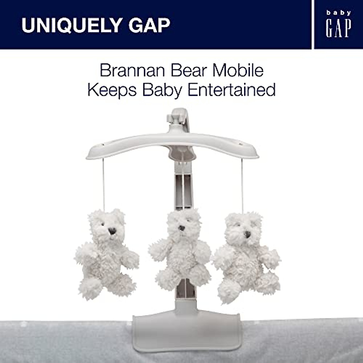 GAP babyGap Deluxe Play Yard, Grey Stripes