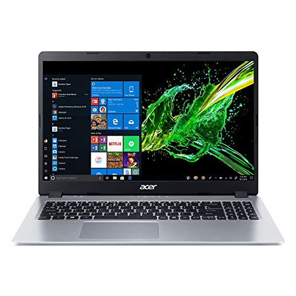 Acer Aspire 5 Slim Laptop, 15.6 inches Full HD IPS Display, AMD Ryzen 3 3200U, Vega 3 Graphics, 4GB DDR4, 128GB SSD, Backlit Keyboard, Windows 10 in S Mode, A515-43-R19L, Silver