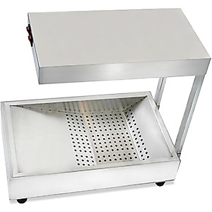 Electric Food Heat Lamp, tainless Steel Commercial Warmer, Buffet Fries Warming Dump Station, for Chips Churros Fried Food, Suitable for Restaurants, canteens, Kitchens, supermarkets, Bakeries