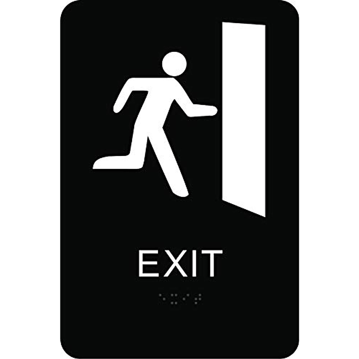 Hy-Ko Products DB-19 Braille Exit Sign, 8X11