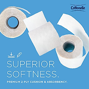 Cottonelle® Professional Standard Roll Bathroom Tissue (17713), 2-Ply, White, 60 Rolls / Case, 451 Sheets / Roll, 27,060 Sheets / Case