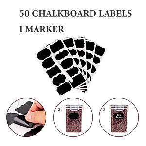 Ogrmar 42 PCS Airtight Food Storage Containers Set with Lids, Plastic Kitchen and Pantry Organization, BPA Free Storage Containers, Leak-proof Canisters for Food, Labels & Measuring Spoons & Marker