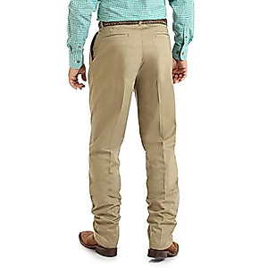 Wrangler mens Pleated Front Casual Pants, Khaki, 38W x 32L US