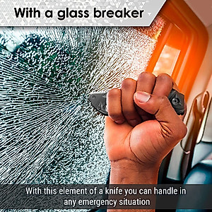 Bundle of 2 items - Grand Way Hunting Folding Knife with Rosewood Handle - Black Pocket Knife - Serrated Sharp 3,5" Blade Folding Knives - EDC Pocket Knife - Foldable Long Blade- Birthday Gifts