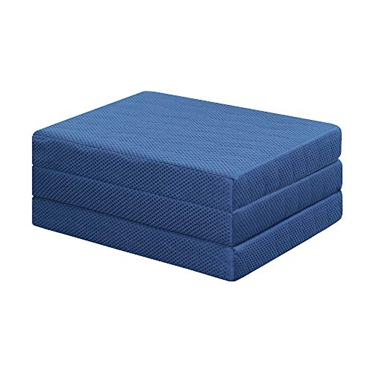 Sleeplace SVC04TM02O 4 inch Tri Folding Topper，Blue，Cot