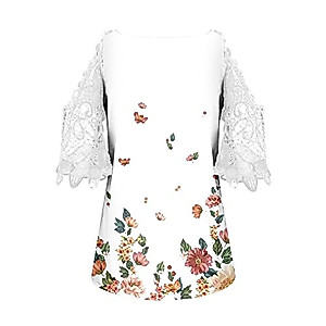 Blouse red Kimonos Womens Tops Vests Flannels for Women Women's lace up Front v Neck Long Sleeve Knit Pullover Womens Tops with Bell Sleeves XXL Womens Tops Womens sweatera