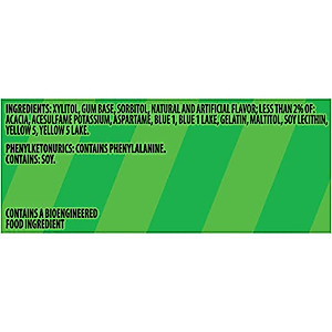 Trident Vibes Spearmint Rush Sugar Free Gum, 4 Bottles of 40 Pieces (160 Total Pieces)