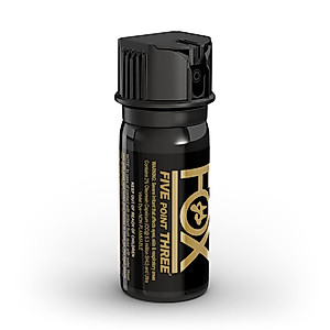 Fox Labs 1.5 Ounce Pepper Spray, 5,300,000 Scoville Heat Units, 10 Foot Range, Flip Top, Stream Spray