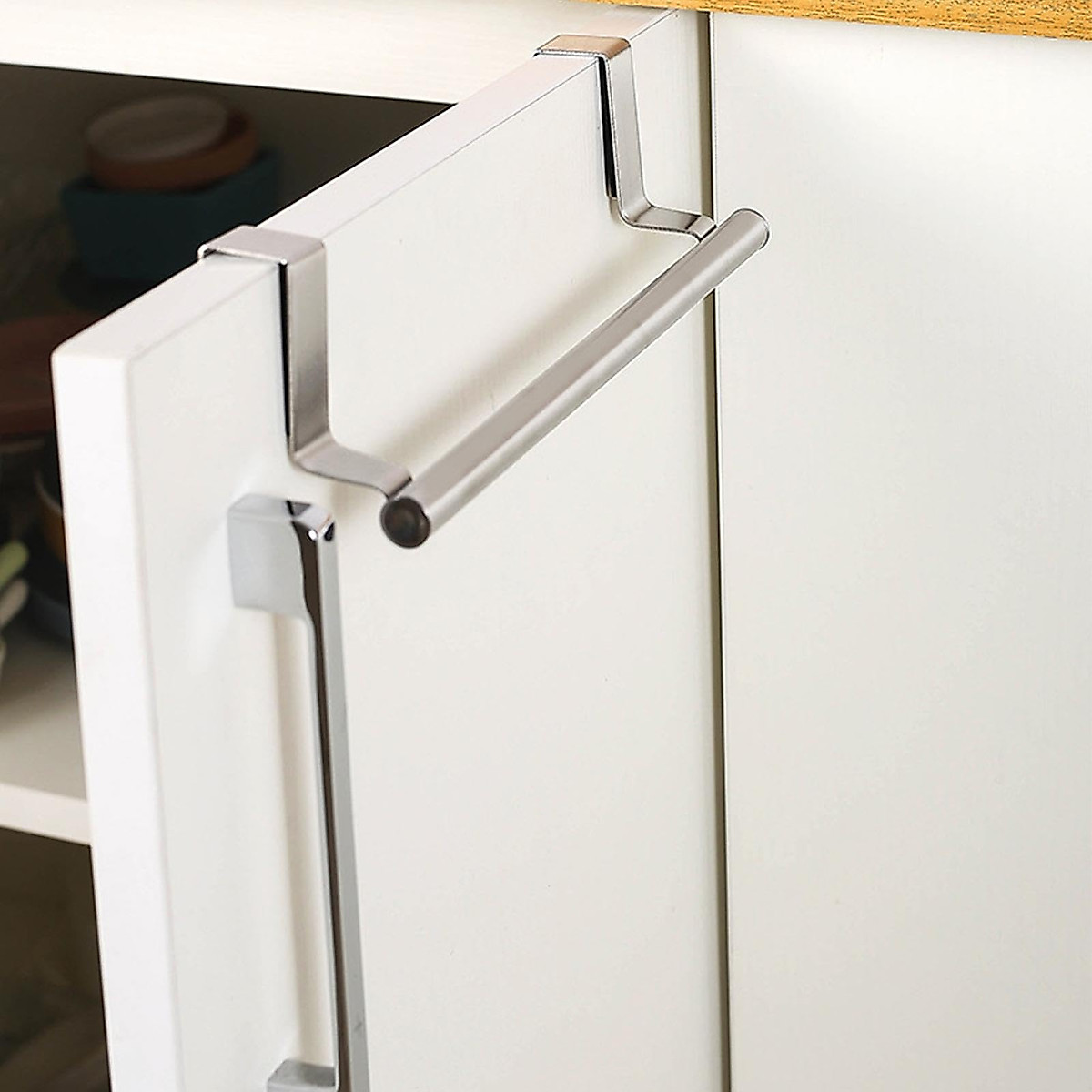 Door Hanging Towel Holder - Overdoor Towel Hanger, Easy to Install Hanging Towel Rack | Adjustable Over The Door Towel Storage Towel Stand, Multi Hanging Towel Rail for Bathroom Kitchen Bedroom