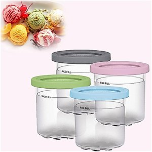 Creami Pints, for Ninja Creami Pints,16 OZ Pint Containers with Lids Bpa-Free,Dishwasher Safe Compatible NC301 NC300 NC299AMZ Series Ice Cream Maker