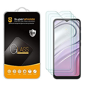 Supershieldz (3 Pack) Designed for Motorola Moto G Pure Tempered Glass Screen Protector, Anti Scratch, Bubble Free