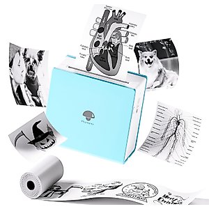 Phomemo Mini Printer, Print Pod Sticker Maker M02, Thermal Mini Sticker Printer with Bluetooth, Sticky Note Printer for Notes, Gifts, Journals, Planners, Scrapbooking, Gifts