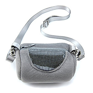 Alfie Pet - Sutton Travel Carrier Vacation House for Small Animals Like Dwarf Hamster and Mouse - Color: Grey