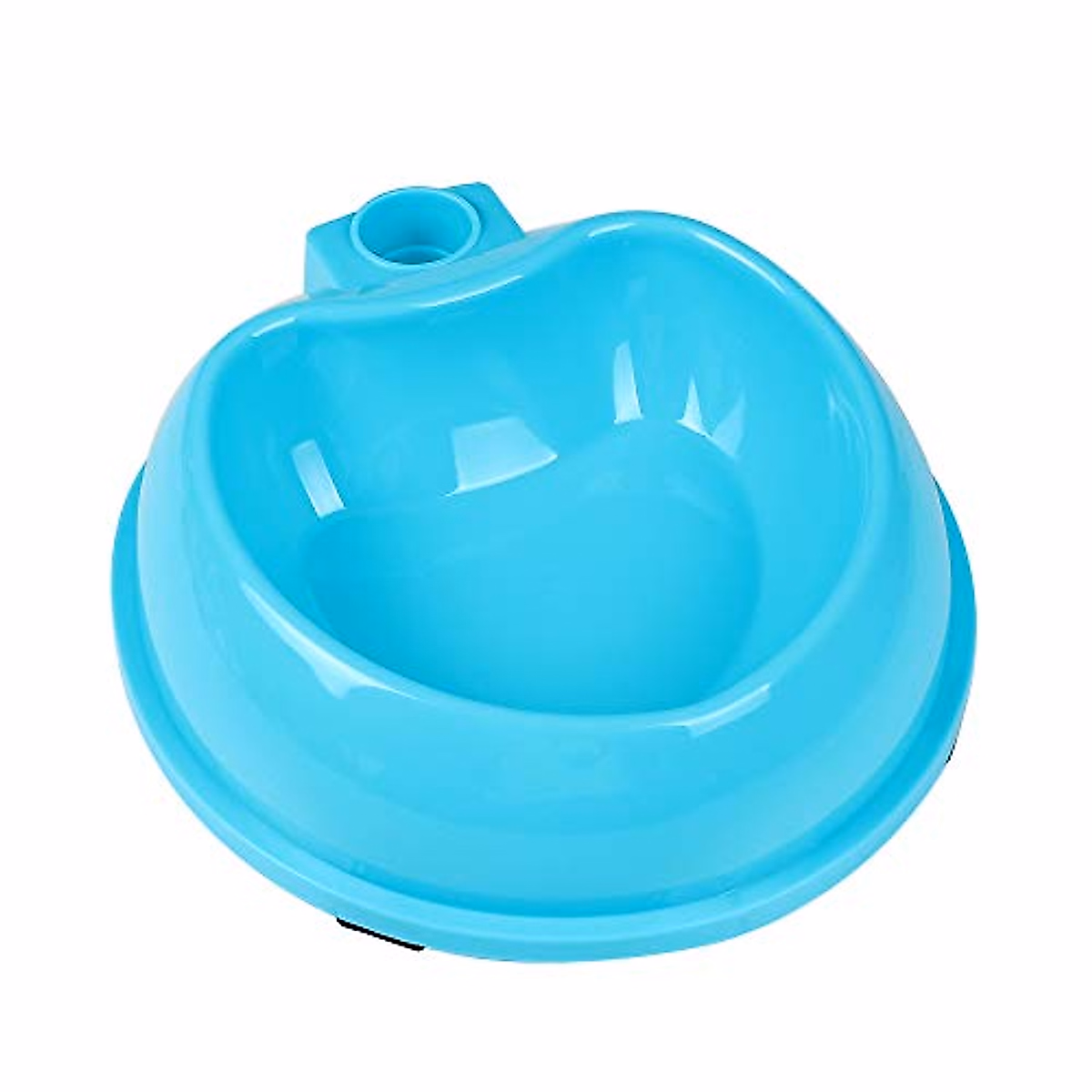 Pawow Pet Dog Cat Automatic Water Food Feeder Bowl Bottle Standing Dispenser with Detachable Pole Height Adjustable Automatically Drinking Water Bottle 500ML (Blue)