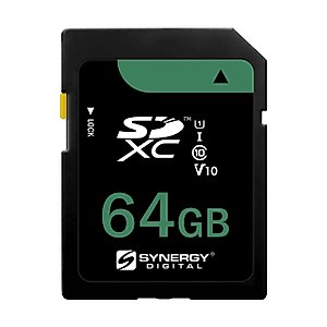 Synergy Digital Memory Card, Compatible with Nikon COOLPIX B500 Digital Camera Memory Card 64GB Secure Digital Class 10 Extreme Capacity (SDXC) Memory Card