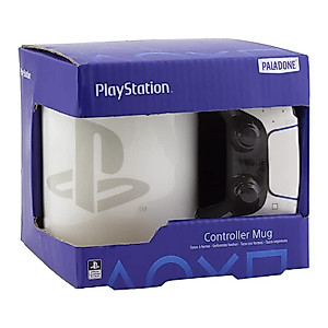 Paladone Playstation Shaped Ceramic Coffee Mug | PS5 Accessories Novelty Gifts (PP9403PS), Multicolor