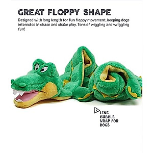 Outward Hound Squeaker Matz Plush Gator Dog Toy, XL