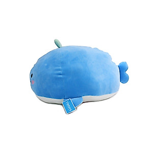 Vintoys Very Soft Blue Whale Shark Hugging Pillow Plush Doll Fish Plush Toy Stuffed Animals 17"