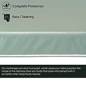 Nutan 8-Inch Firm Double sided Tight top Waterproof Vinyl Innerspring Mattress and 4-Inch Fully Assembled Wood Boxspring/Foundation Set,Twin XL