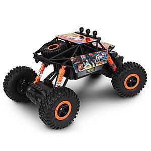 NKOK Mean Machine 1/16 R/C Rock Crawler Series [2.4GHz] Rock Crawler Fang, Innovative Suspension System, Powerful Motor, Grippy Tires, 150-foot Range, Pistol Grip Controller, Real time 4x4