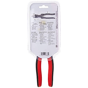 Gardner Bender GS-388 Electrical Pliers, Crimper & Cutter, Comfort Grip, Aluminum & Copper Wire, Hand Tool, 8 in. , Red