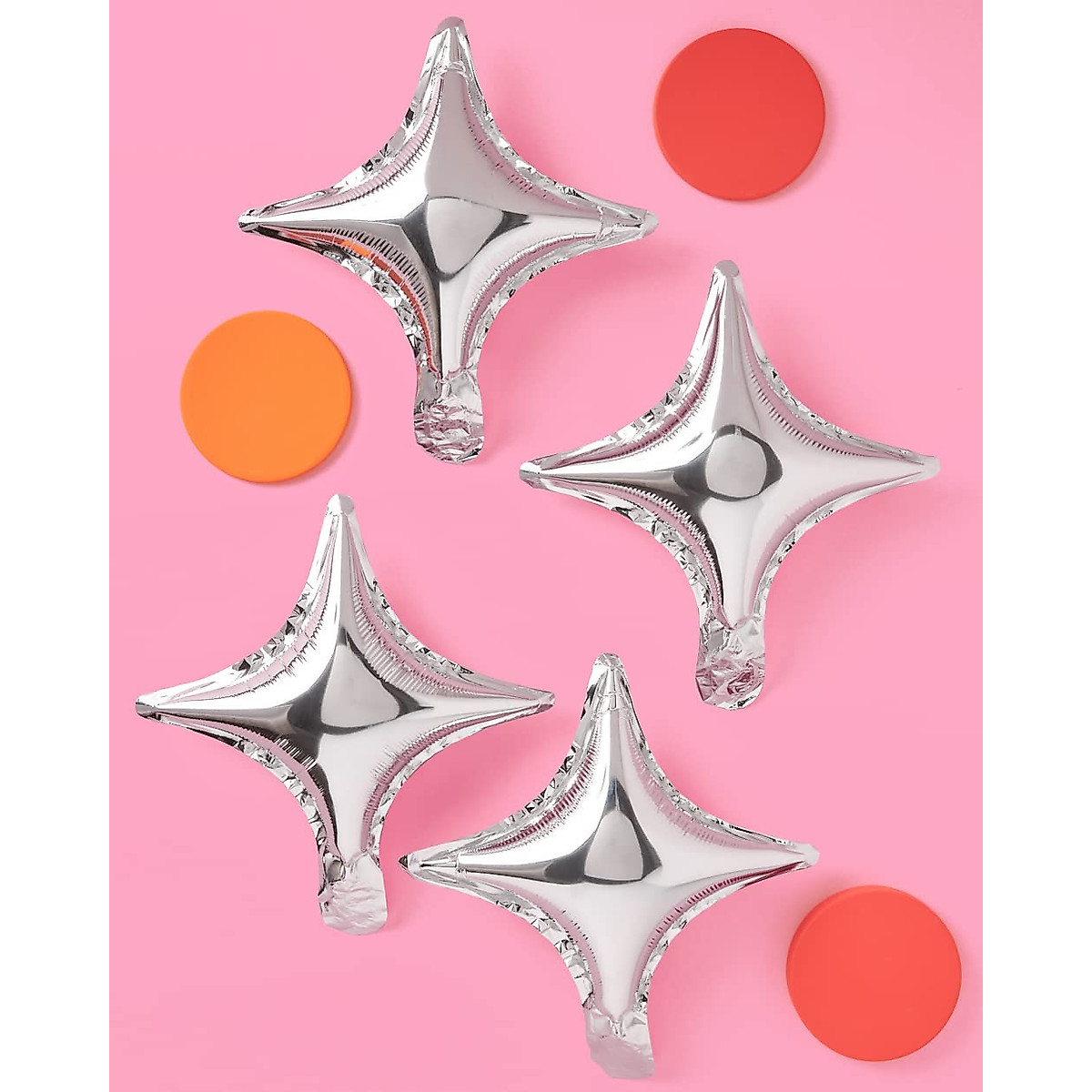 xo, Fetti Silver Sparkle Foil Birthday Balloon - 6 pc | Bday Party Decorations, Bachelorette, Anniversary, Graduation