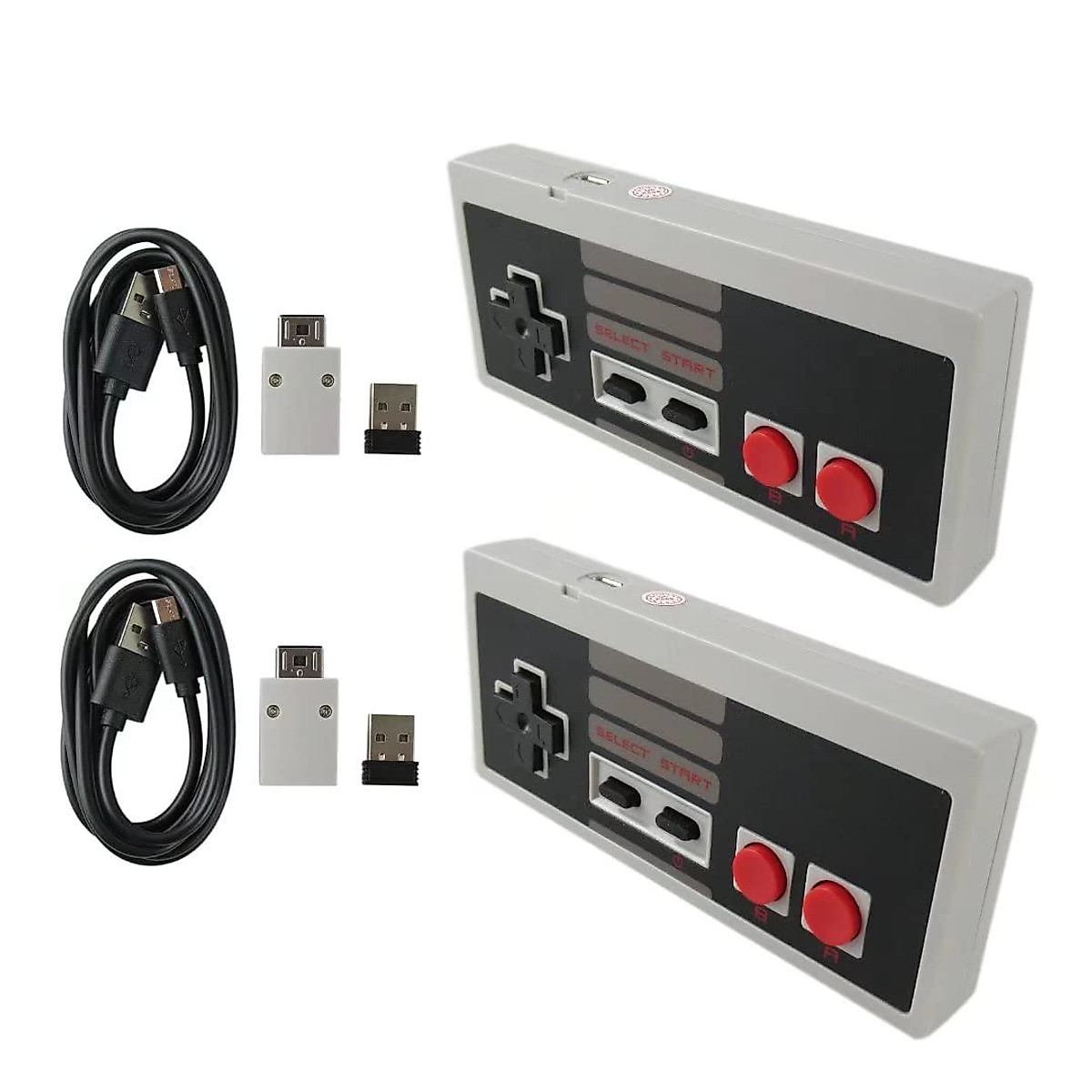 USonline911 2X 2.4GHz Game Console Wireless Controller Joystick Gamepad for Nintend Entertainment System NES Mini Classic Edition