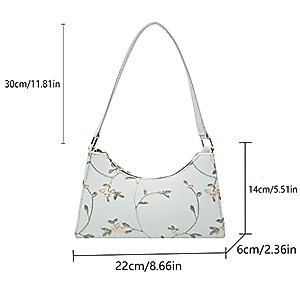 Shoulder Bag For Women Dating Travel Party Shopping Elegant And Cute Embroidery Pattern Clutch Purses Ladies Small