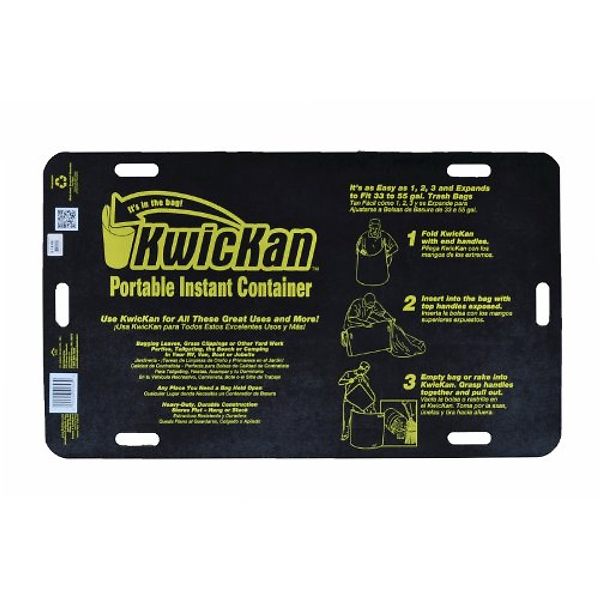 Kwickan KC100IS Portable Instant Container, Black/Yellow