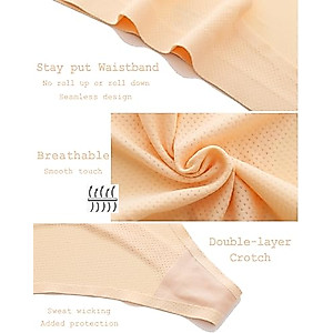 SweetSnow Womens Thong Underwear, Seamless Underwear for Women, Pack of 10 Thongs, No Show Athletic Panties, Gym Underwear Women Love, Black Thong Included, Multicolor, Size S