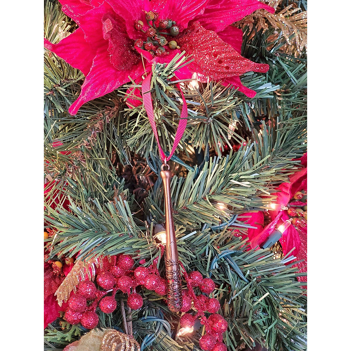 Fandom Emporium Walking DEA Lucille Bat Ornament Gift Christmas Tree Winter Holiday Fandom Teen Adult Present Fan Pendant Durable