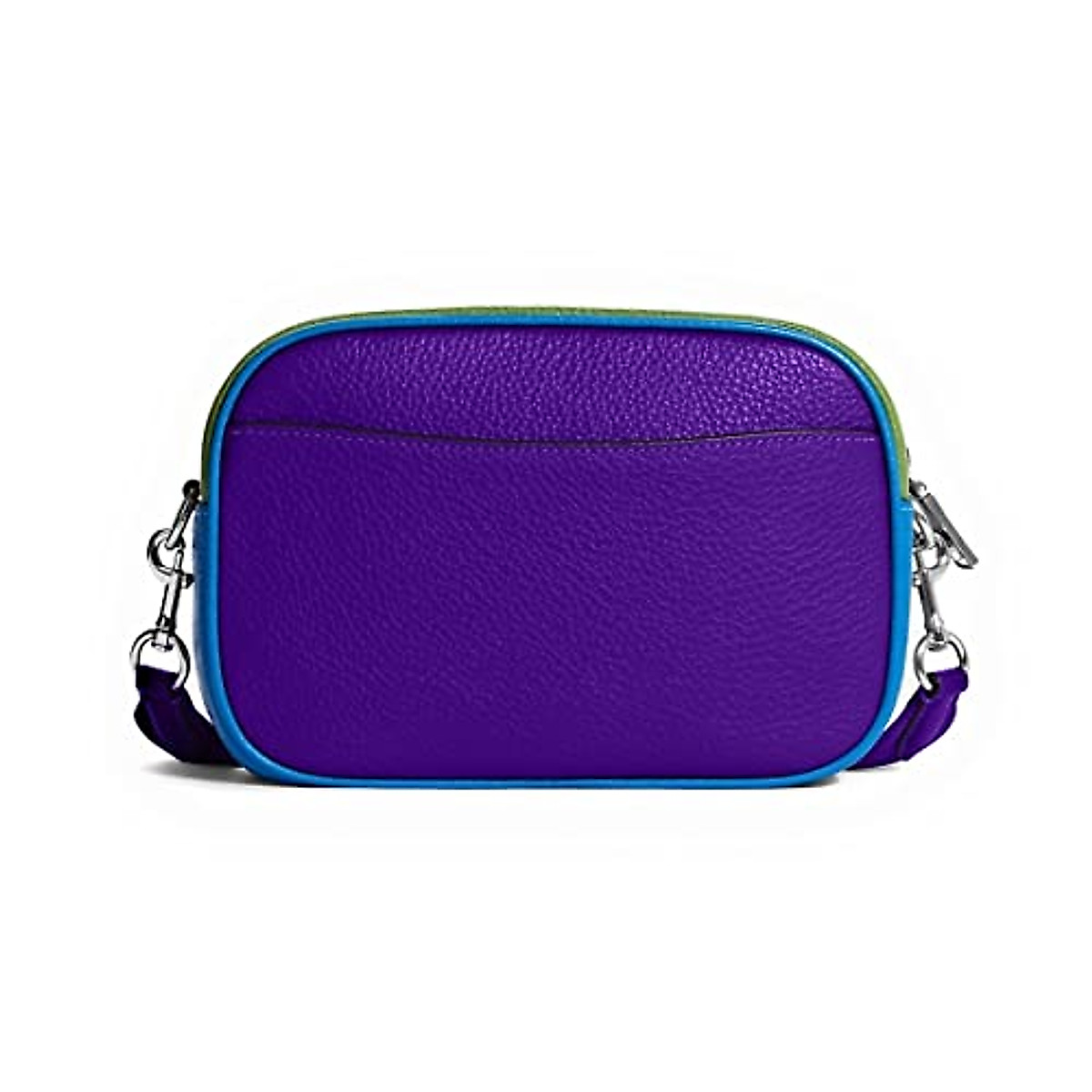 COACH Womens Mini Jamie Camera Bag In Leather (SV/Sport Purple Multi)