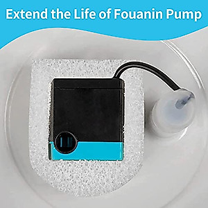 Cat Water Fountain Filters, 12 Pack Pet Fountain Replacement Foam Sponge Pre-Filters Fit for Multiple Ceramic and Stainless Steel Pet Fountains