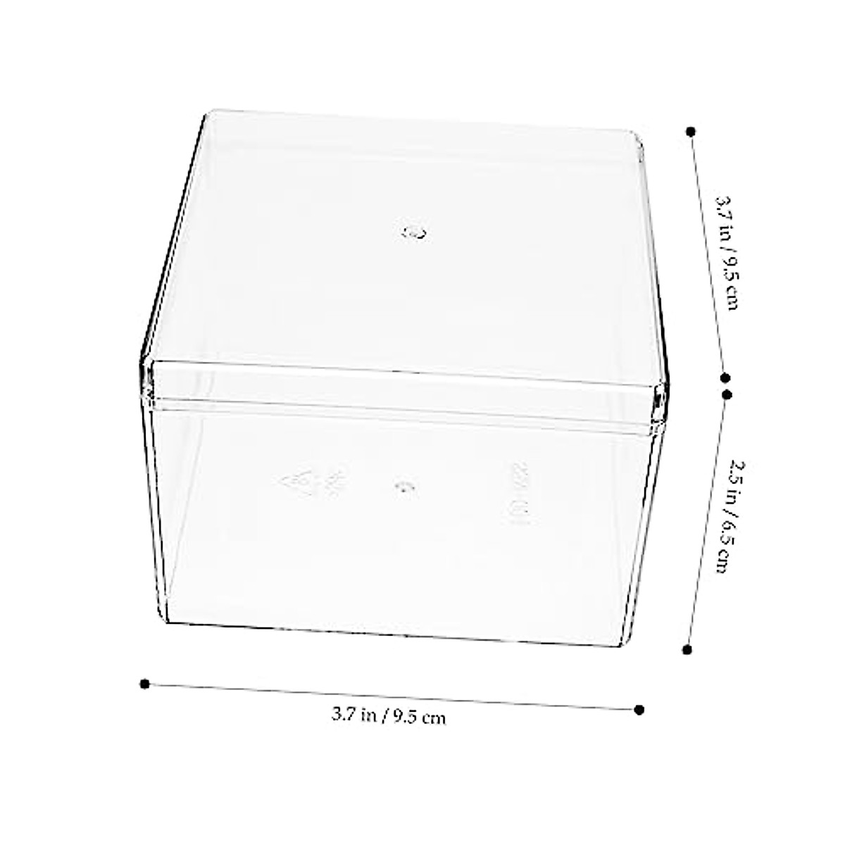 MUSISALY 6pcs Boxes Transparent Mousse Box Clear Cake Containers Pie Container Mini Plastic Containers Shower Favor Box Clear Cupcake Boxes Toy Containers Cake Packing Box Crafts Ps